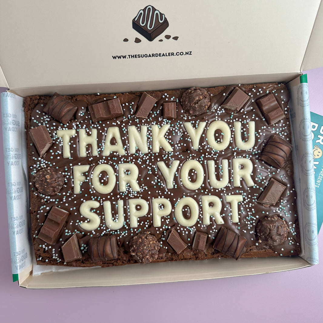 custom message brownies – THE SUGAR DEALER