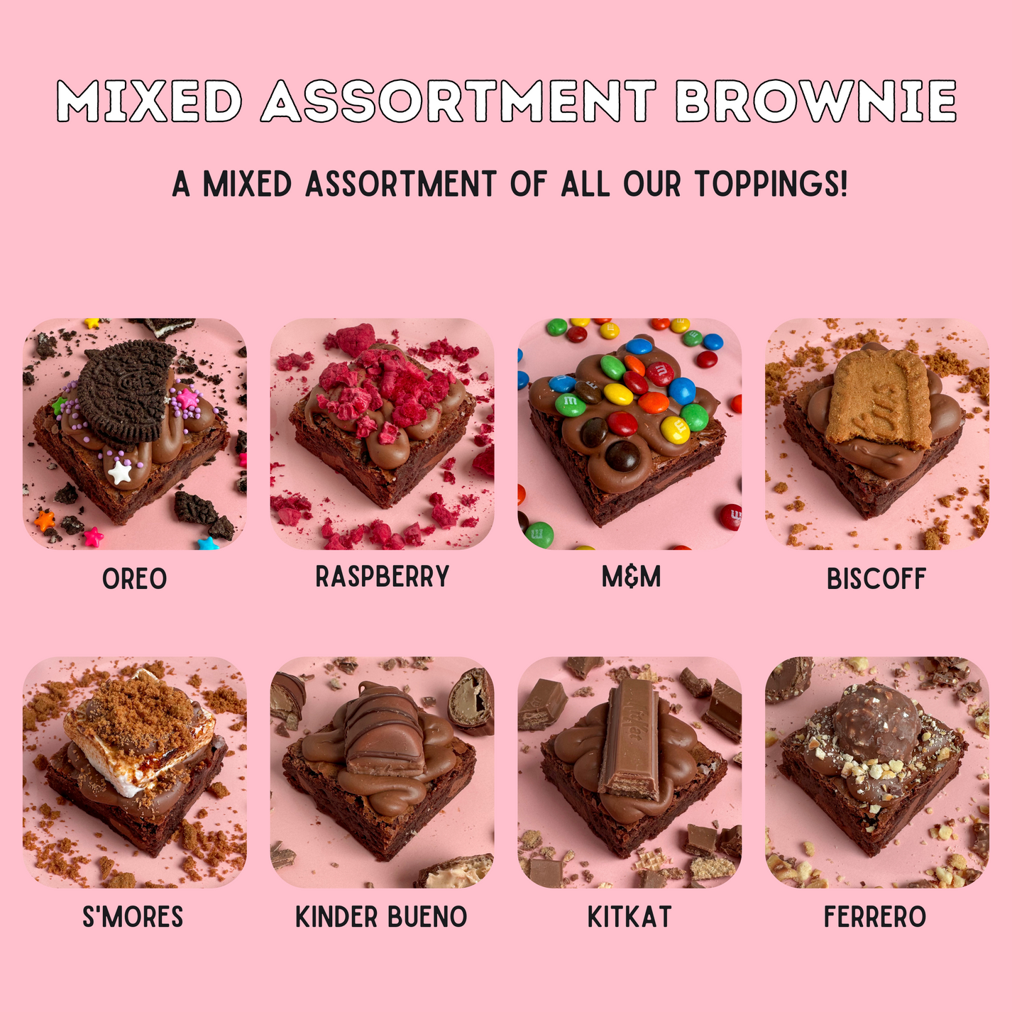Mega mixed assortment chocolate brownie – THE SUGAR DEALER